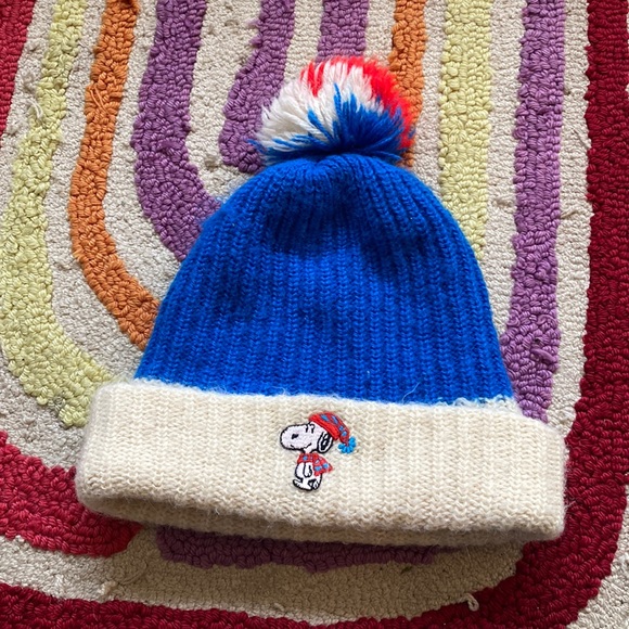 Vintage | Accessories | Vtg 958 Orlon Acrylic Snoopy Beanie Hat | Poshmark